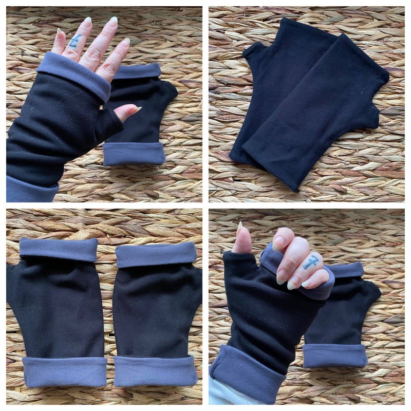 Cotton Fingerless Mitten - Etsy UK