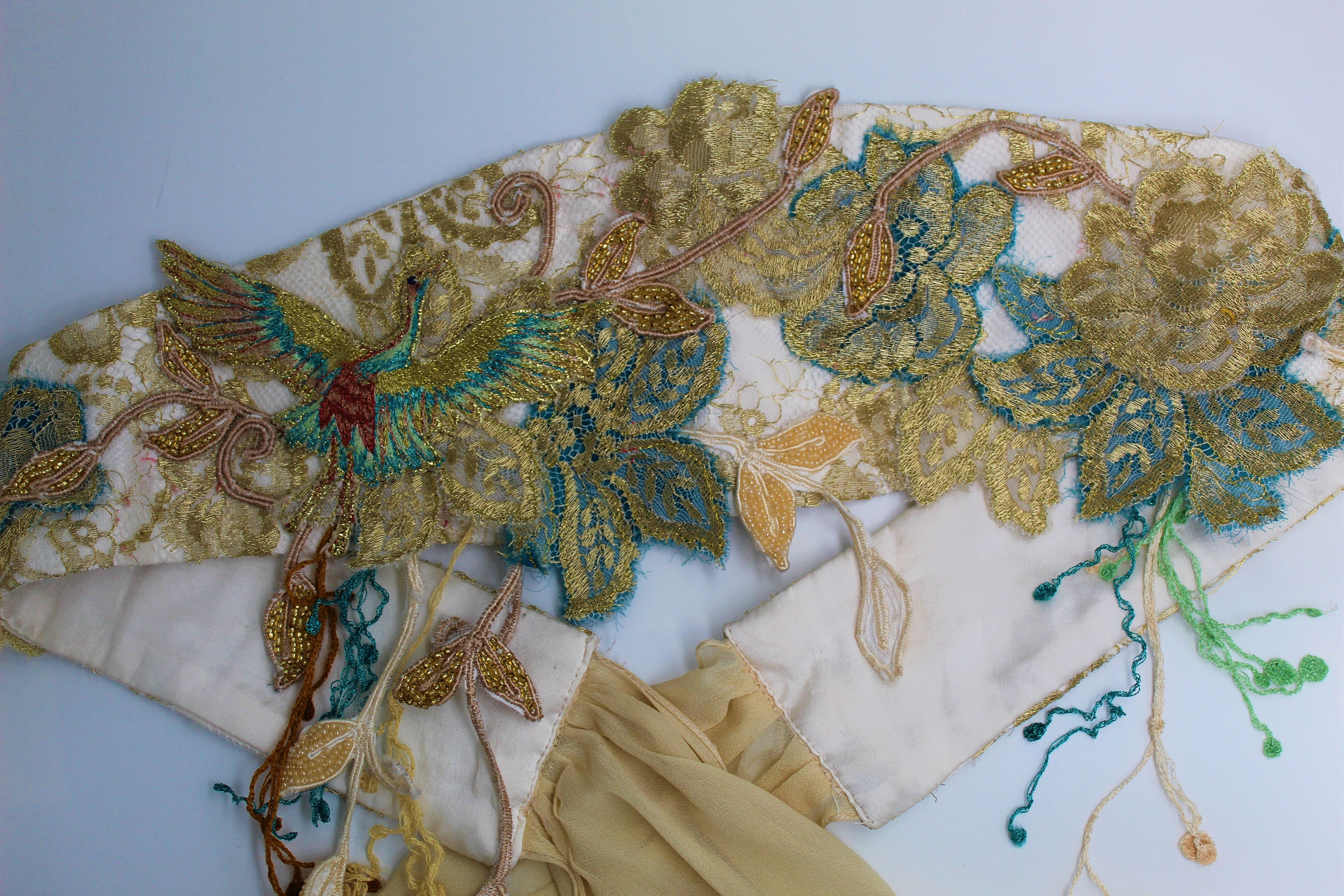 Bespoke Crane Bird Belt Colourful Wedding Belt Embroidered - Etsy UK