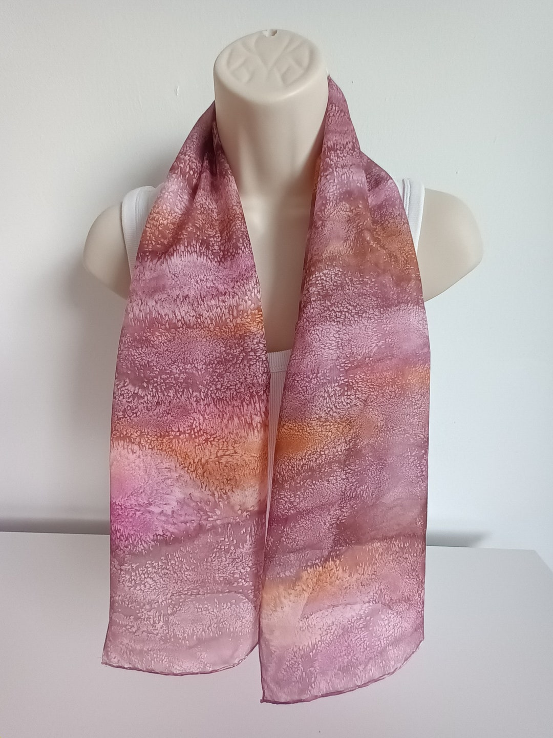 Autumn Silk Scarf Hand-painted on Silk. Ladies Fashion - Etsy