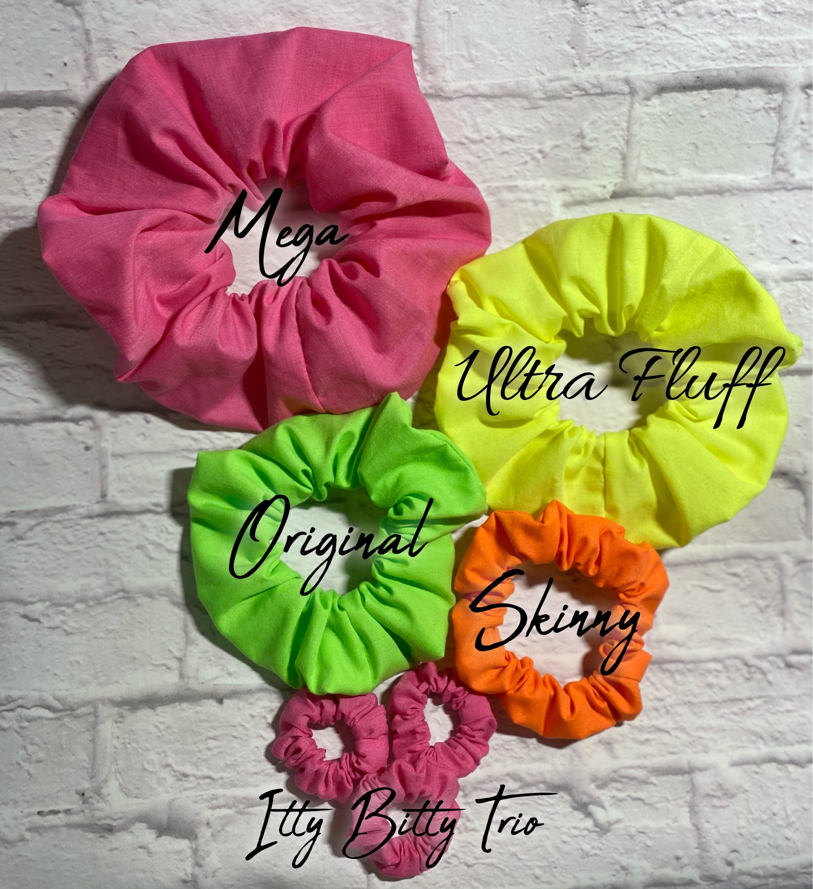 Neon Yellow Scrunchie Chiffon - Etsy UK