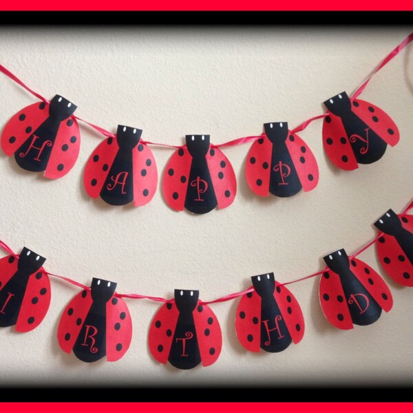 Ladybug Banner - Etsy