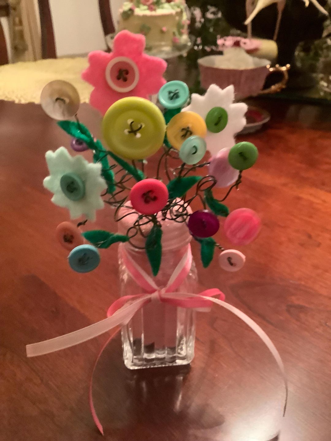 Button Bouquet Arrangement - Etsy