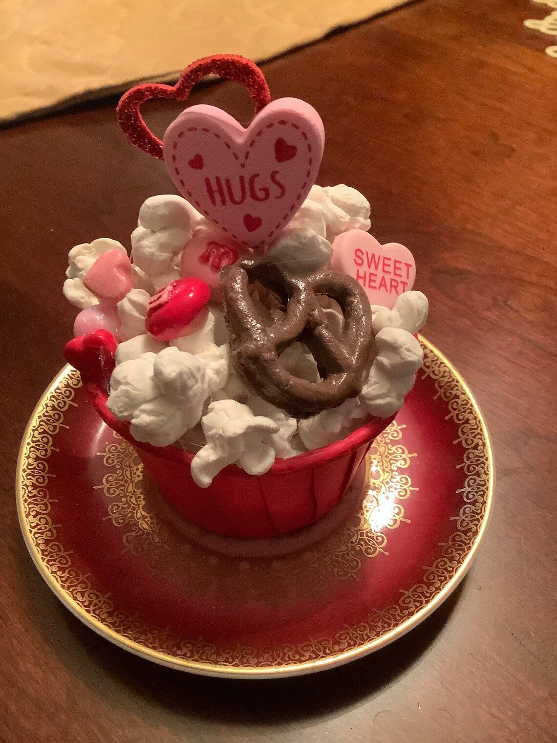 Fake Popcorn Heart Treat - Etsy