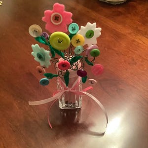 Button Bouquet Arrangement - Etsy