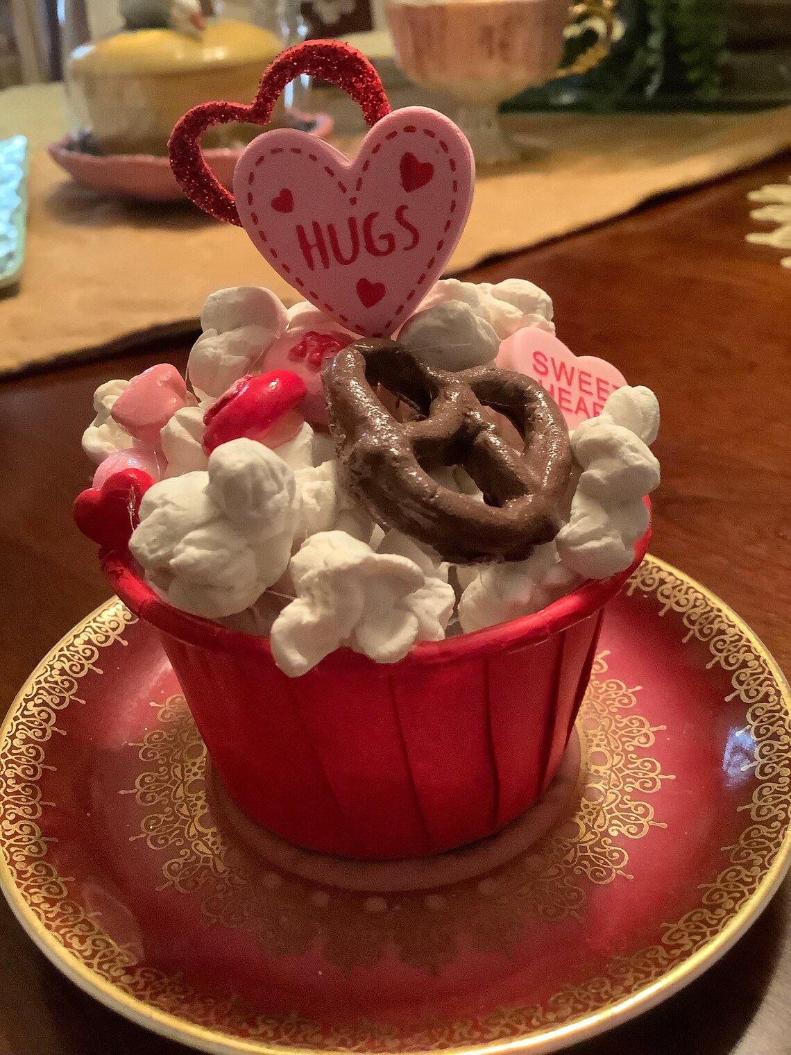Fake Popcorn Heart Treat - Etsy