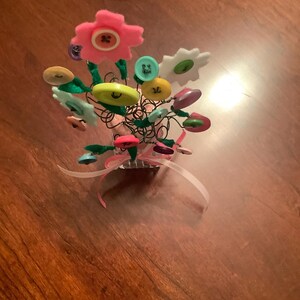 Button Bouquet Arrangement - Etsy