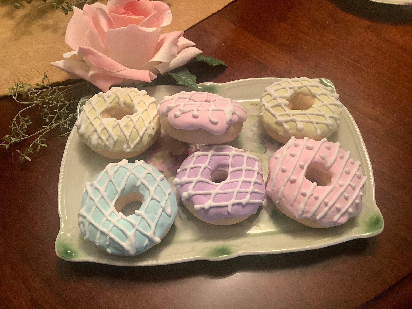 Shabby Chic Pastel Faux Donut - Etsy