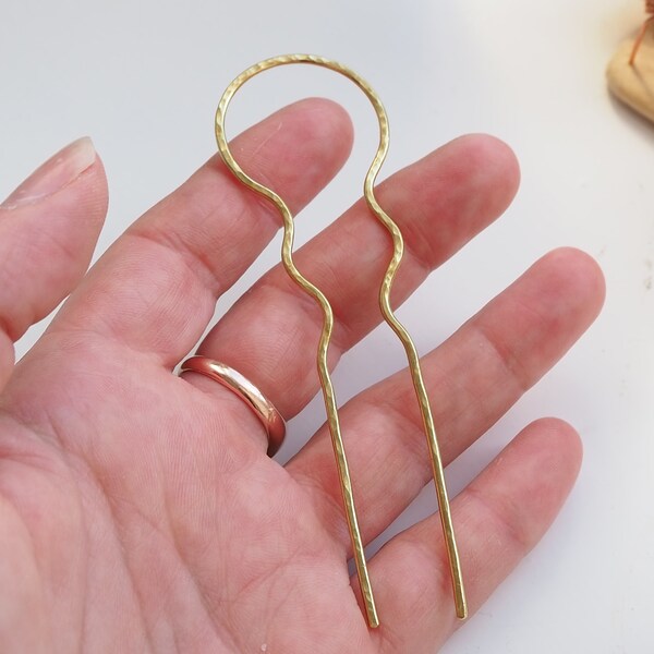 Brass Hair Pin - Etsy UK
