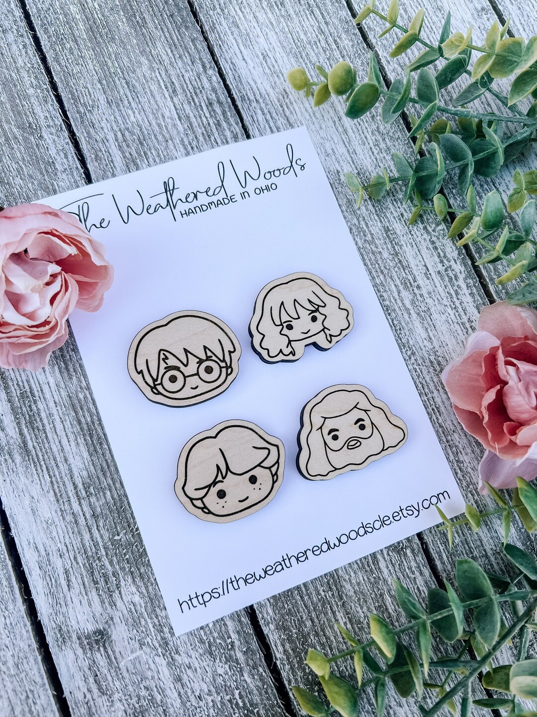 Harry Potter Character Magnets HP Magnet Set Harry Potter - Etsy