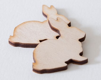 Unfinished Wood Sitting Bunny Shape Craft From 1 up to 46 DIY - Etsy