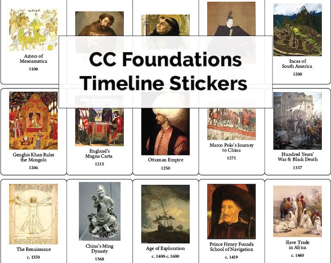 CC Foundations Timeline Stickers - Etsy