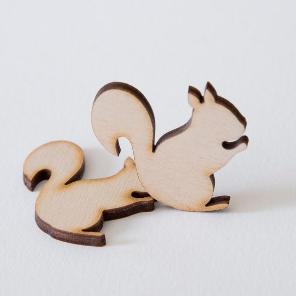 Wooden Squirrel - Etsy