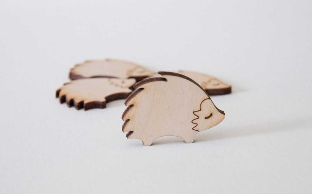 Laser Cut Wooden Hedgehog, Baltic Birch Craft Critters - Etsy