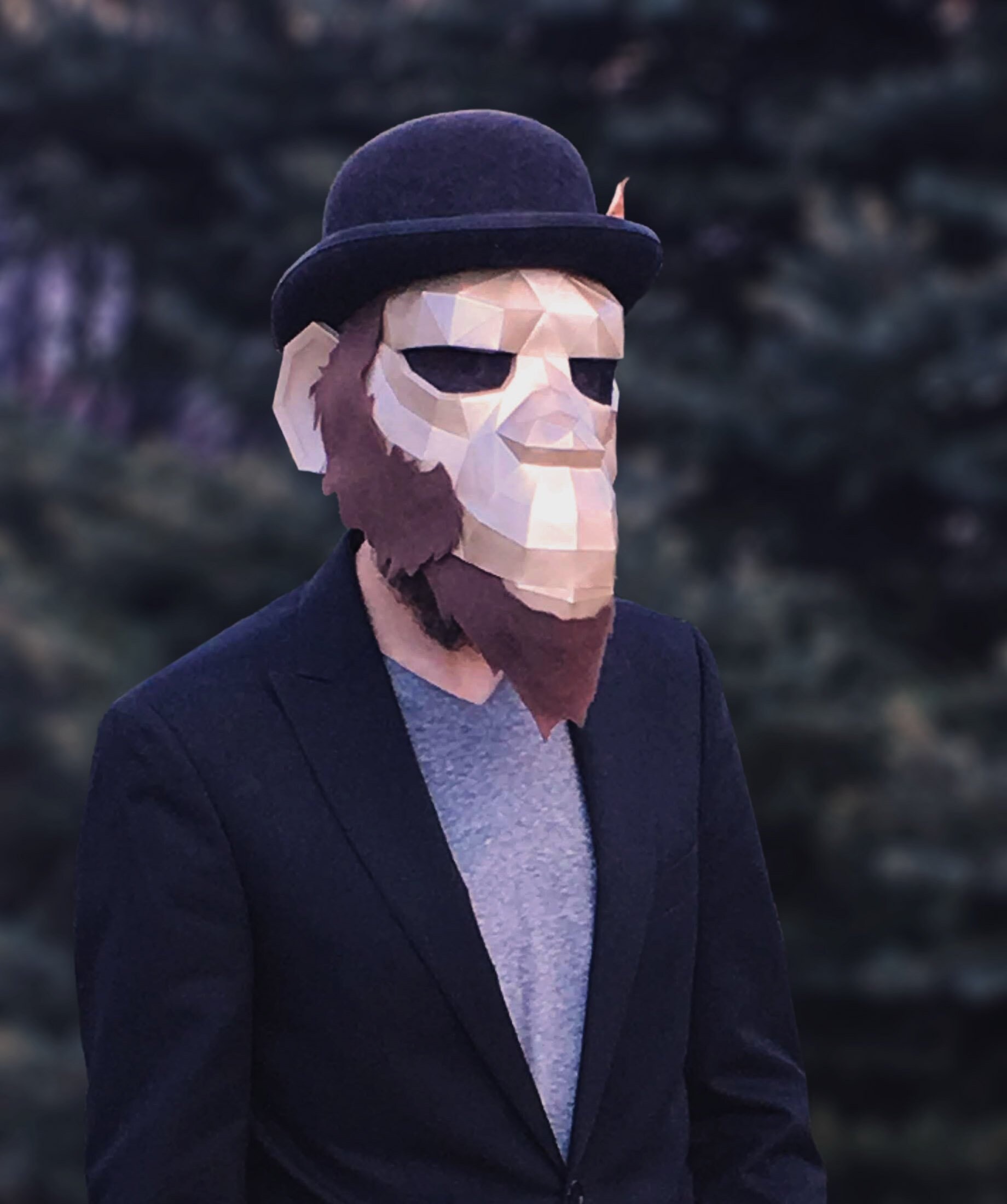 Paper Monkey Mask With Articulating Mouth DIY Papercraft Mask - Etsy