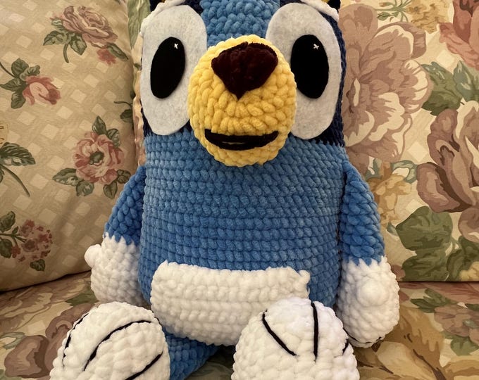 Amigurumi, Crochet, Handmade, Bluey, Plushie, Toy - Etsy
