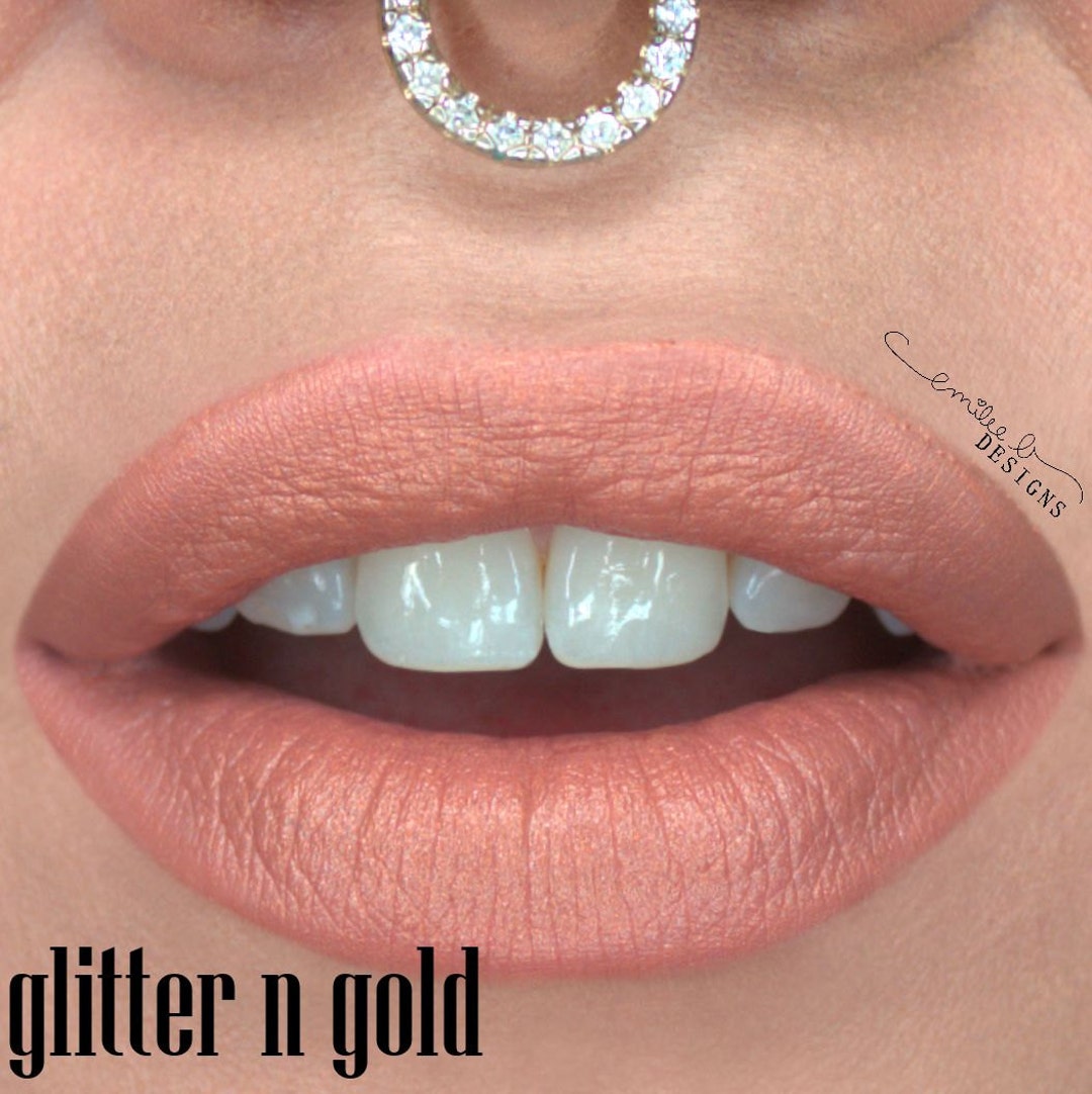 Glitter N Gold DNA Lipstick Sparkle Shimmer Gold Lipstick - Etsy