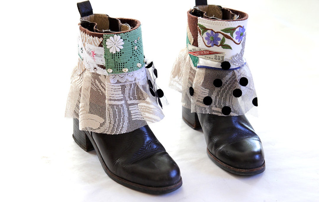 Boho Unique Crazy Boot Covers/1 Buy 1 Free Boot Wraps/boot Cuffs/crazy ...