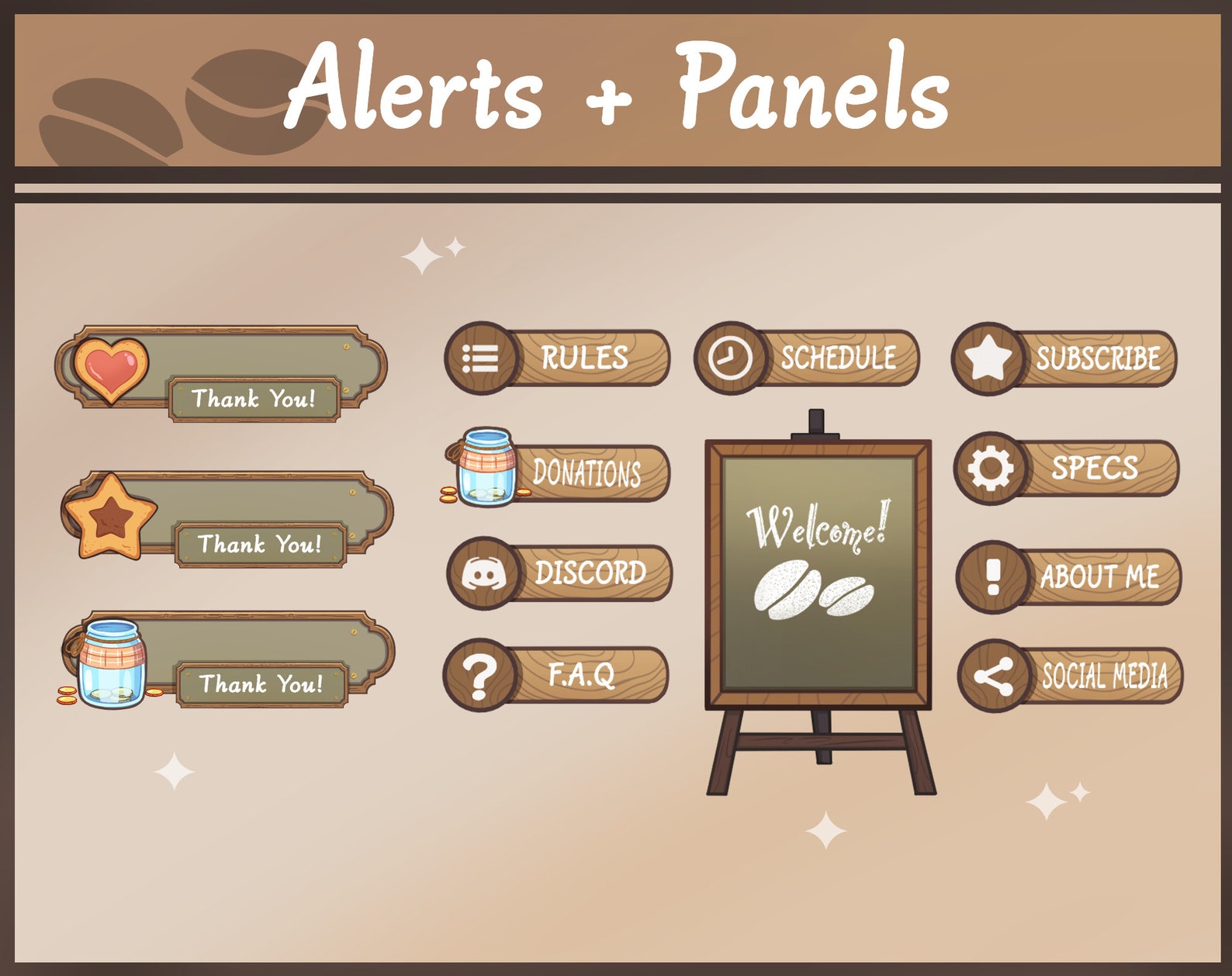 Café Stream Pack twitch - Etsy