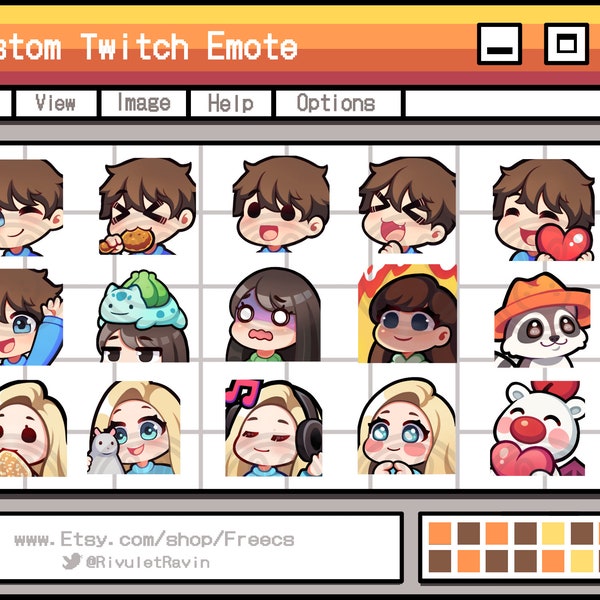Twitch Emote Commission - Etsy