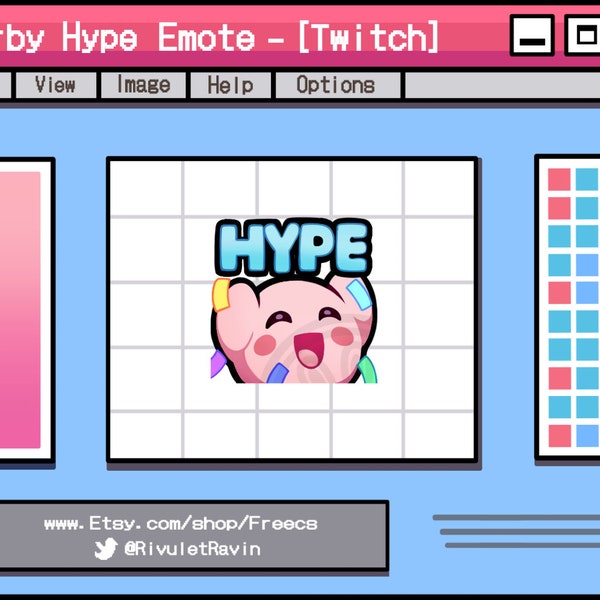 Kirby Hype Emote - Etsy