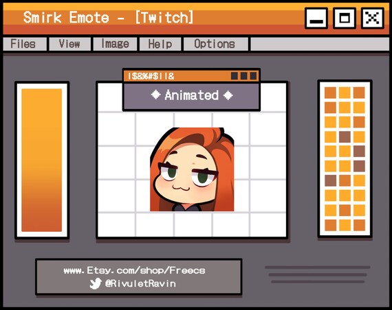 Smirk Emote / Red Hair animated - Etsy