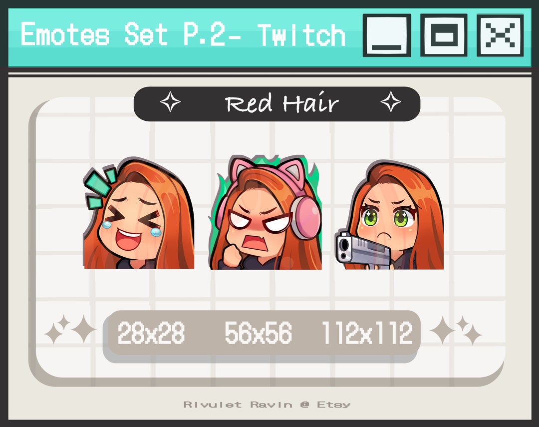 Red Hair Emotes Set P.2 - [ Female ] - Etsy
