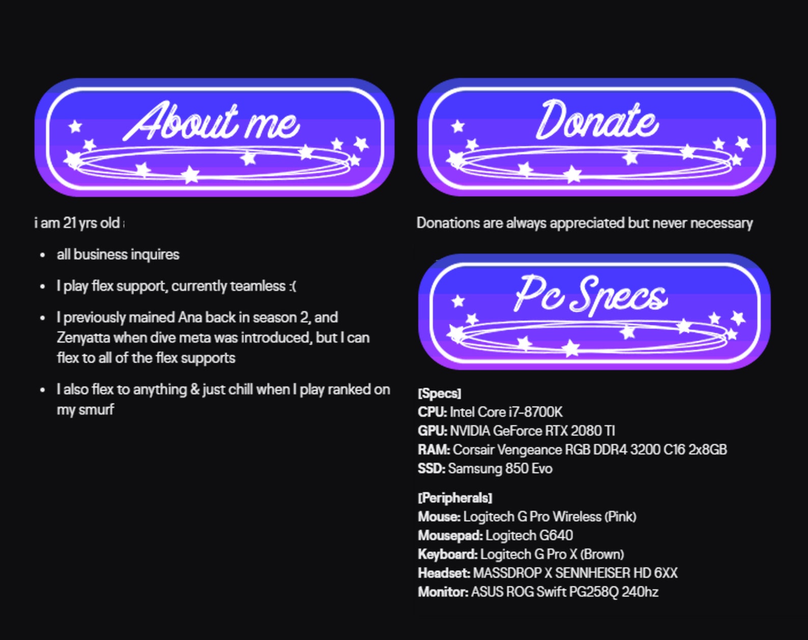 Ready to Use Twitch Panels - Etsy