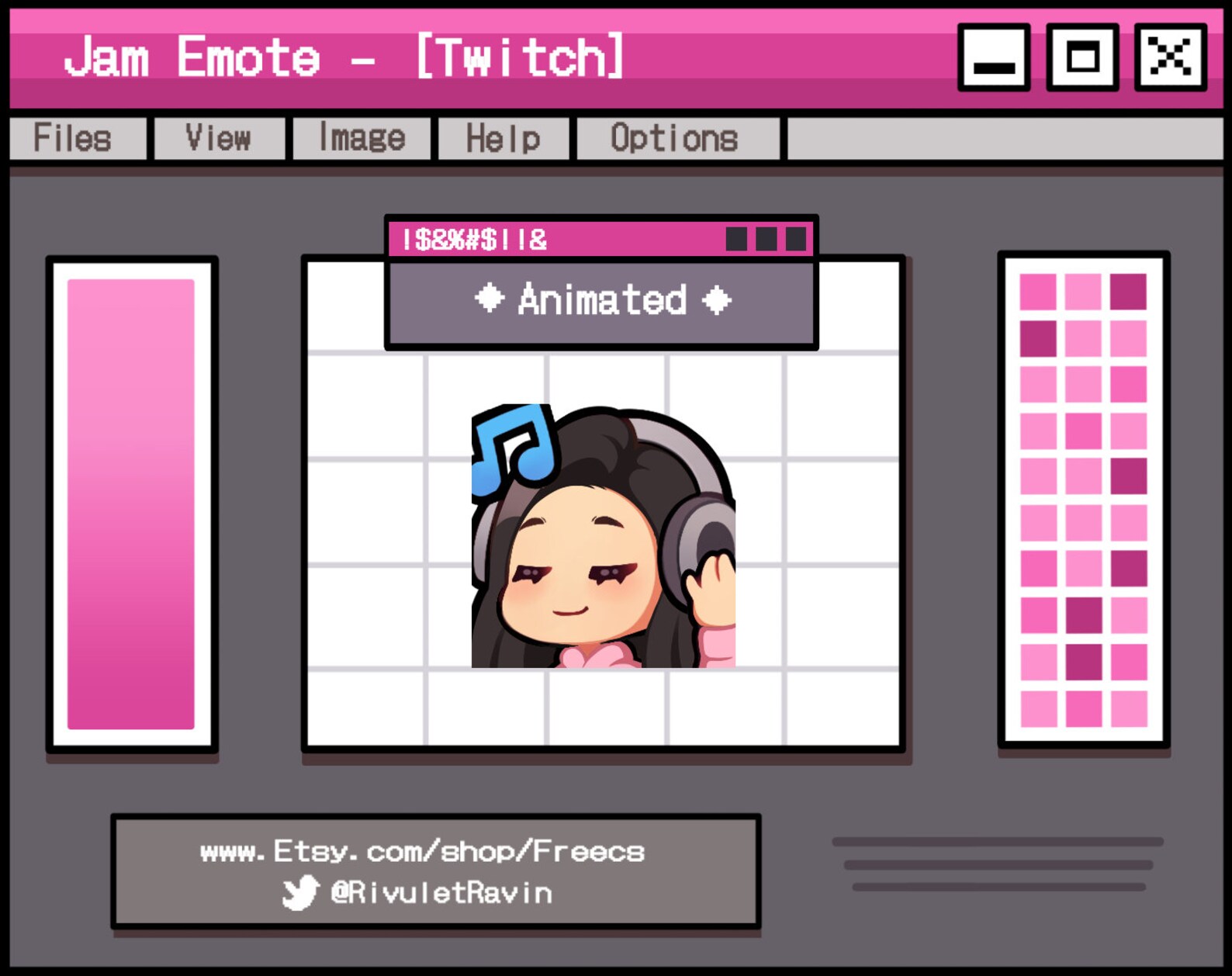 Jam Emote / Black Hair animated - Etsy UK