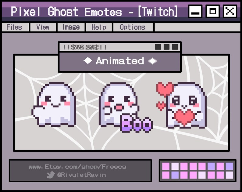 Animated Ghost Emotes twitch | Etsy
