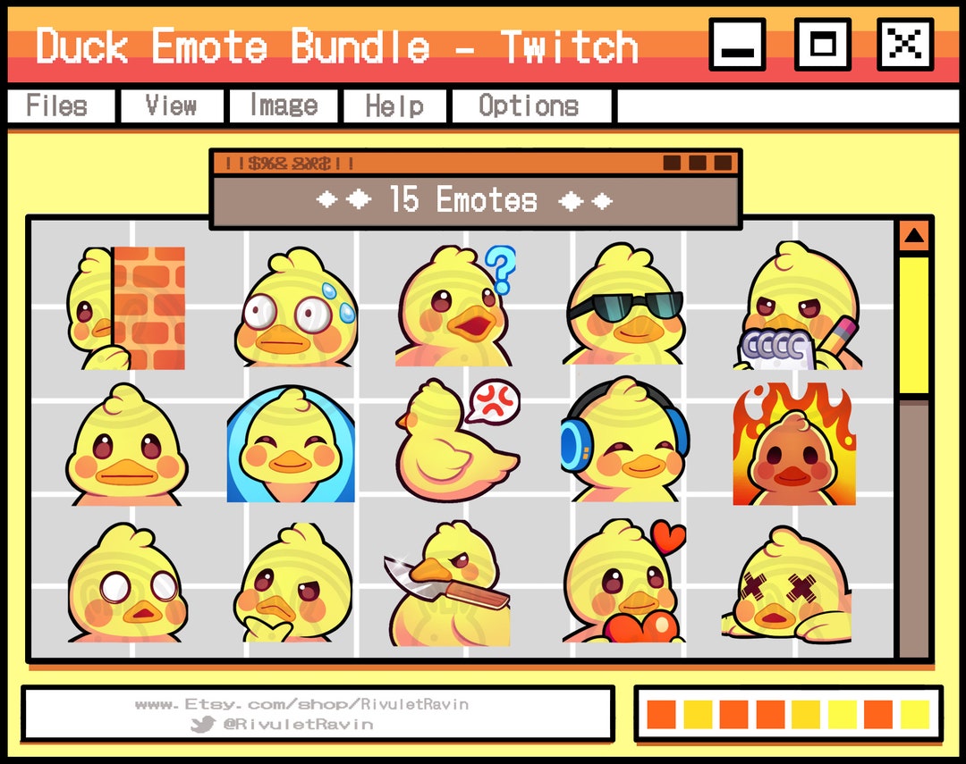 15 Duck Emotes Bundle - [twitch] - Etsy