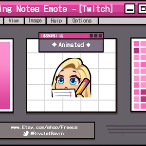 Taking Notes Emote / Blonde Hair - [animated] - Etsy