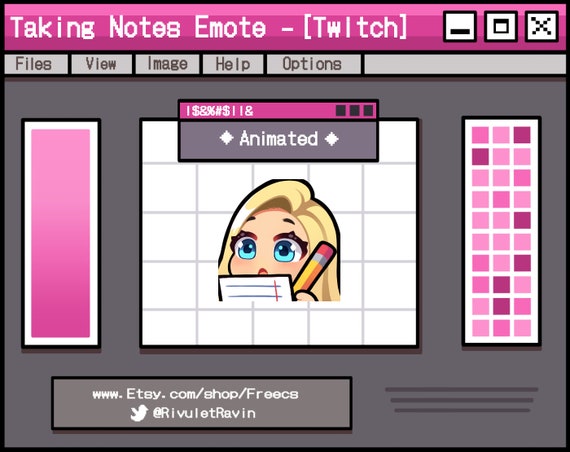 Taking Notes Emote / Blonde Hair animated - Etsy