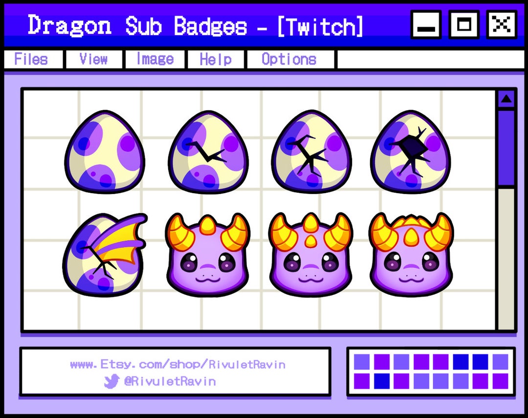 Dragon Sub Badges - [twitch] - Etsy