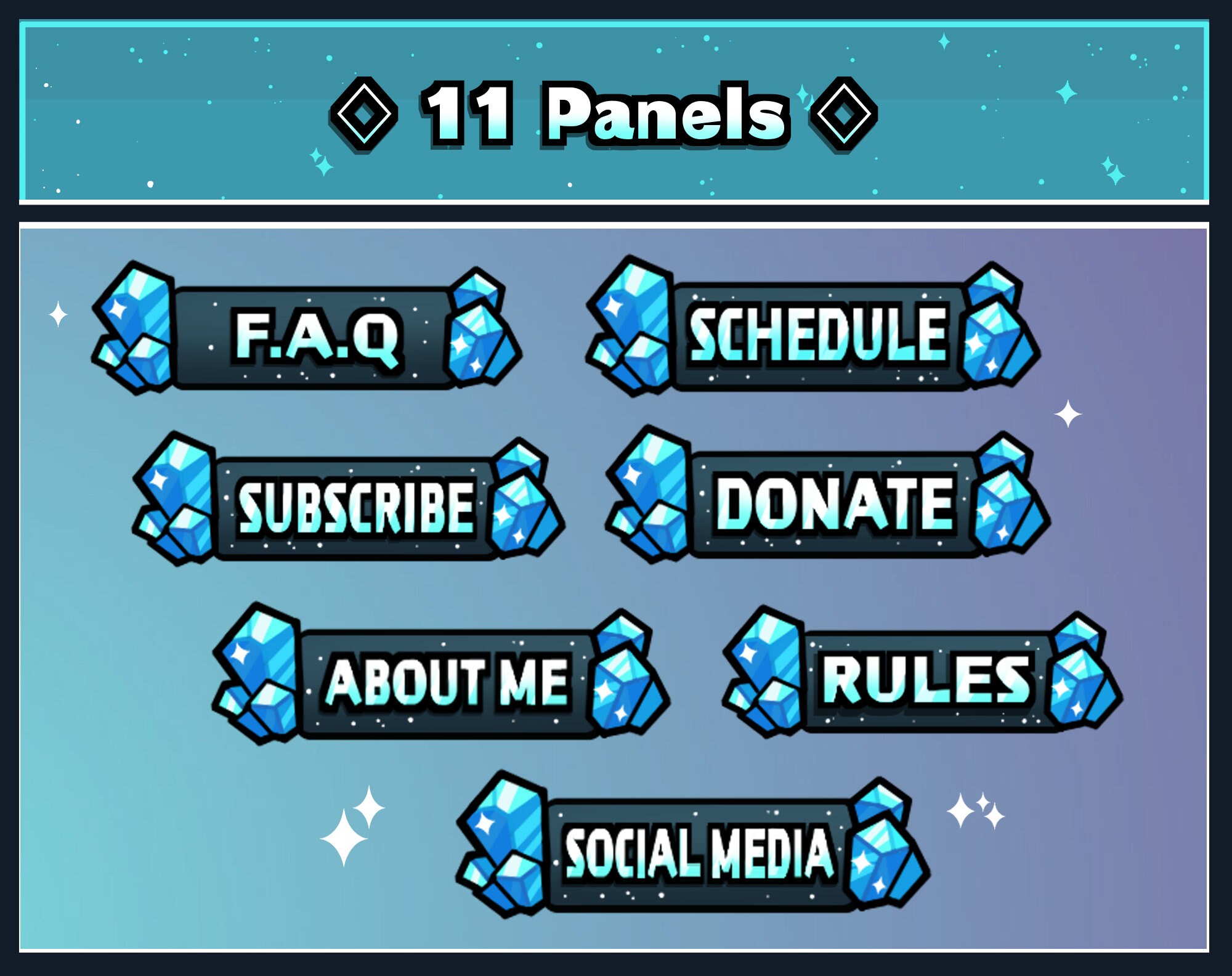 Magic Crystal Stream Package animated | Etsy