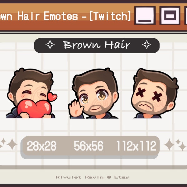 Twitch Emote Man Short Hair - Etsy