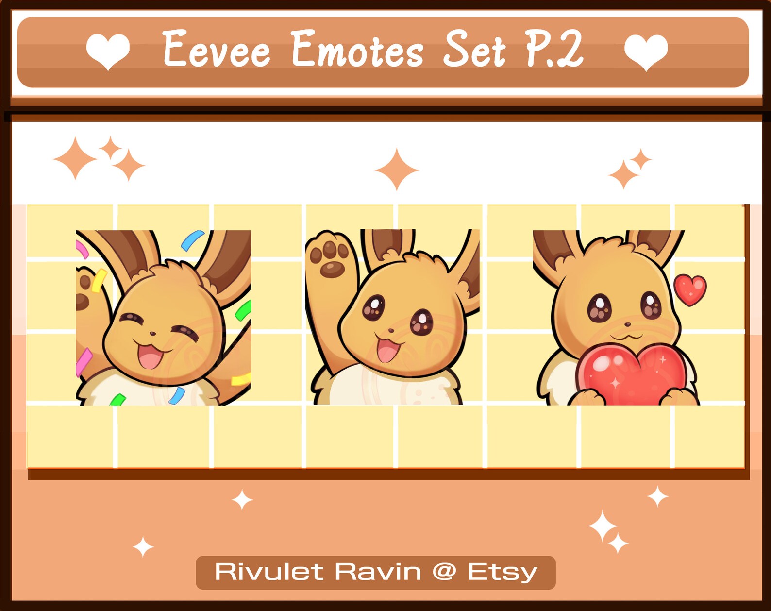 Eevee Emotes Set P.2 - Etsy