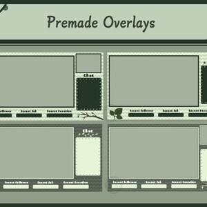 Green Aesthetic Stream Pack - [animated] - Etsy