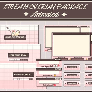Animated Stream Overlay Package - [twitch] - Etsy