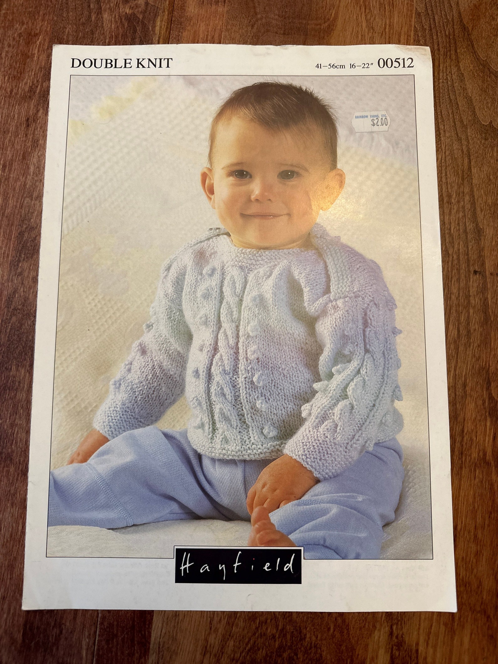 Knit Pattern Leaflet Hayfield Envelope Neck Sweater Knitting Pattern ...