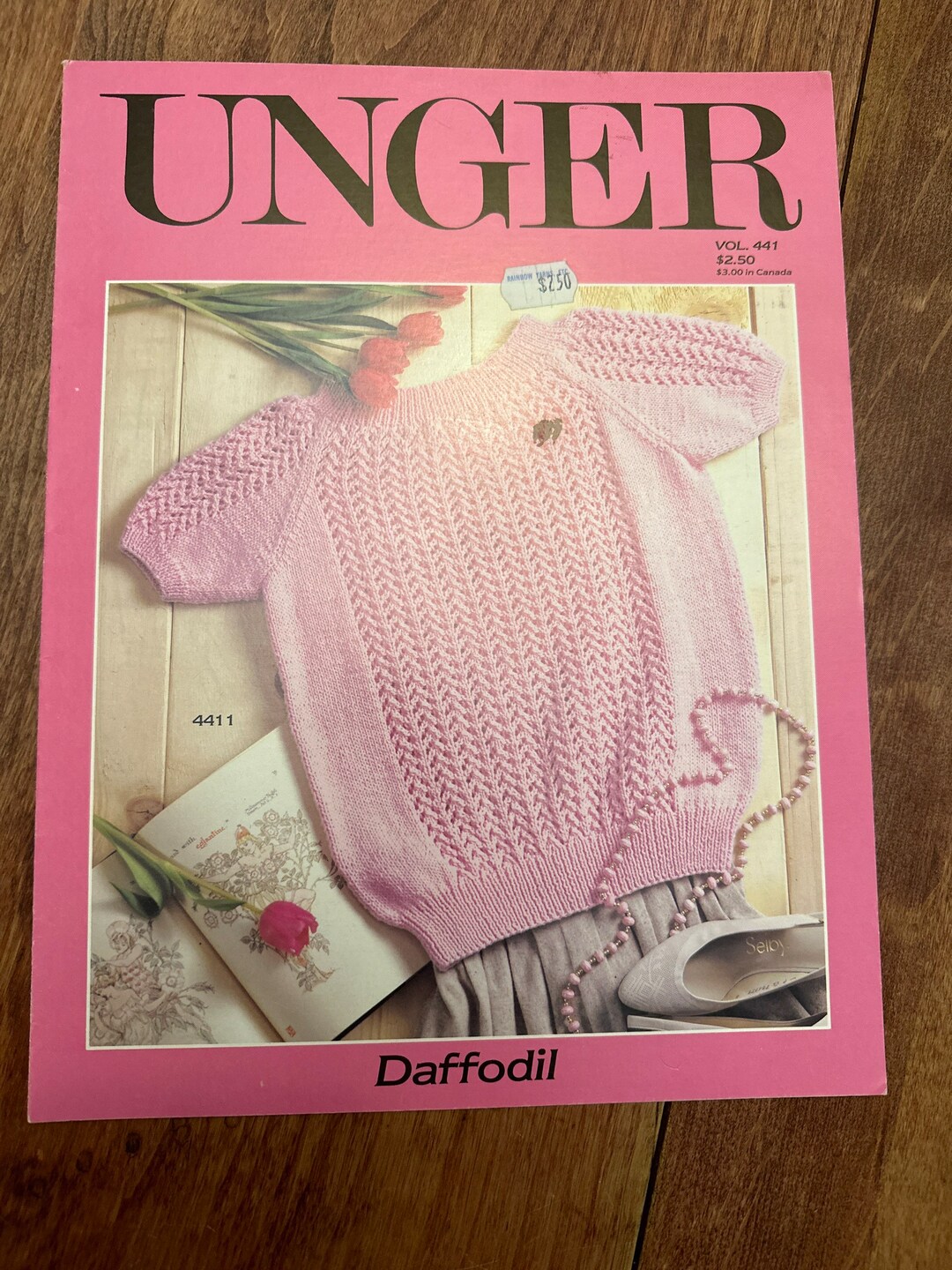 Unger Sweater Knitting Pattern Booklet Vol 441 1990 3 Designs Classic ...