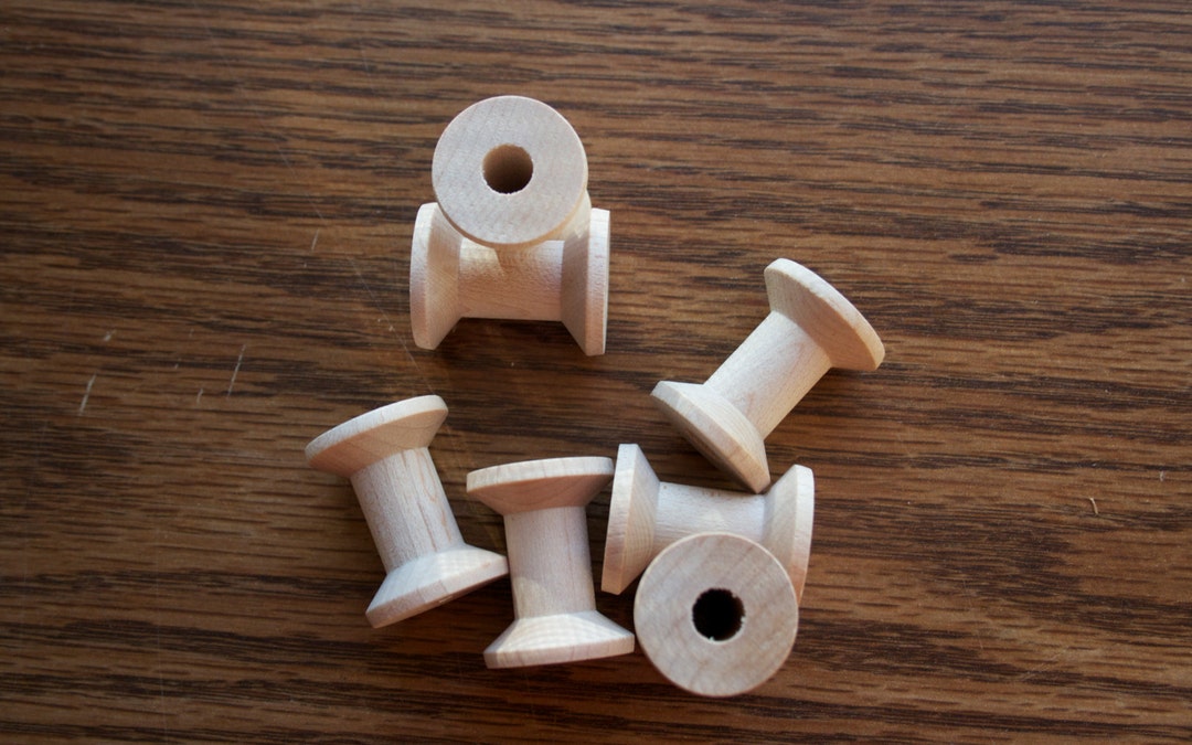 Vintage Unfinished Wood Spools, Doll Body Parts, Macrame Supply - Etsy