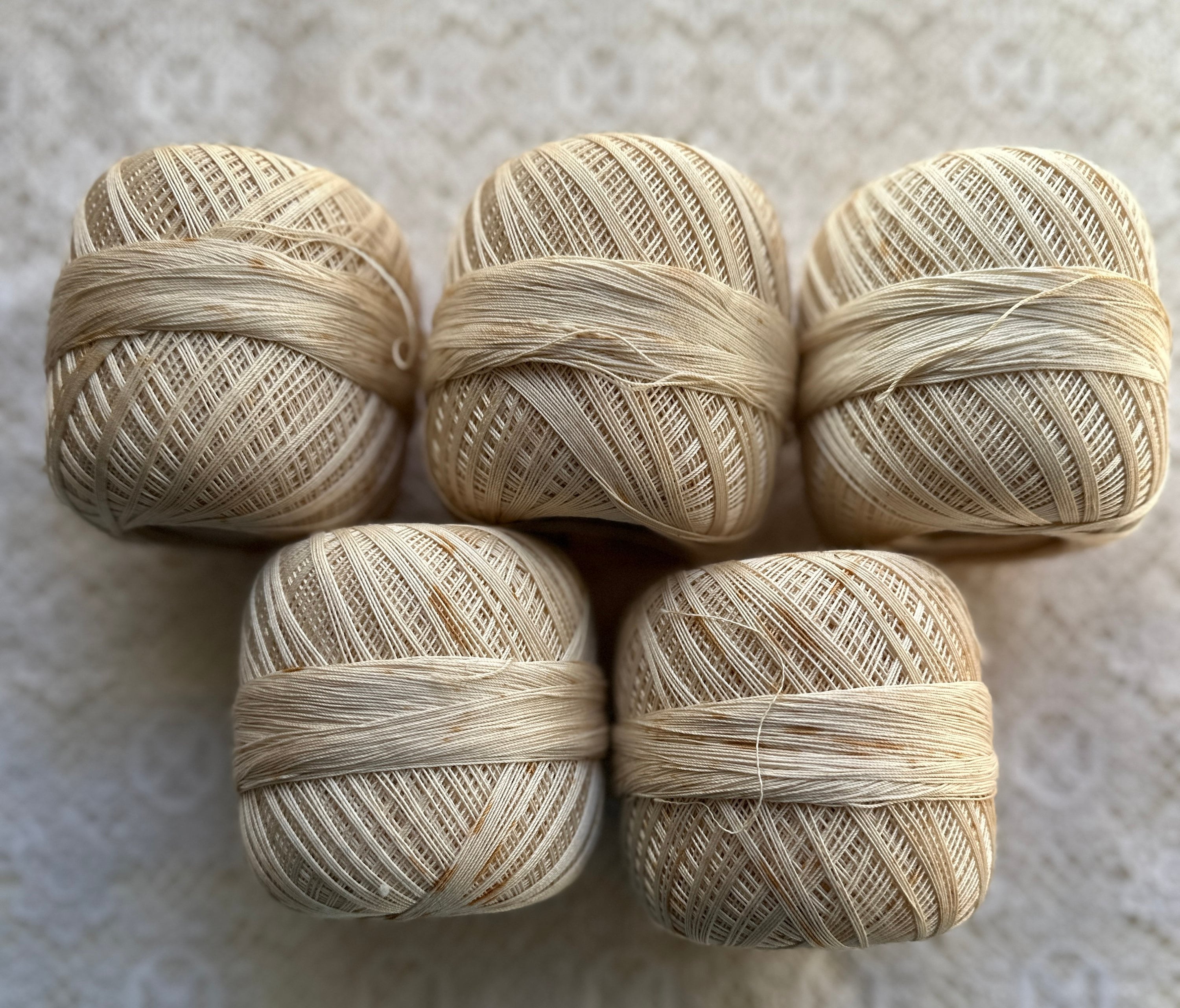 30 Weight Variegated Ecru Crochet Thread Number 30 Color 36 Ecru 5 ...