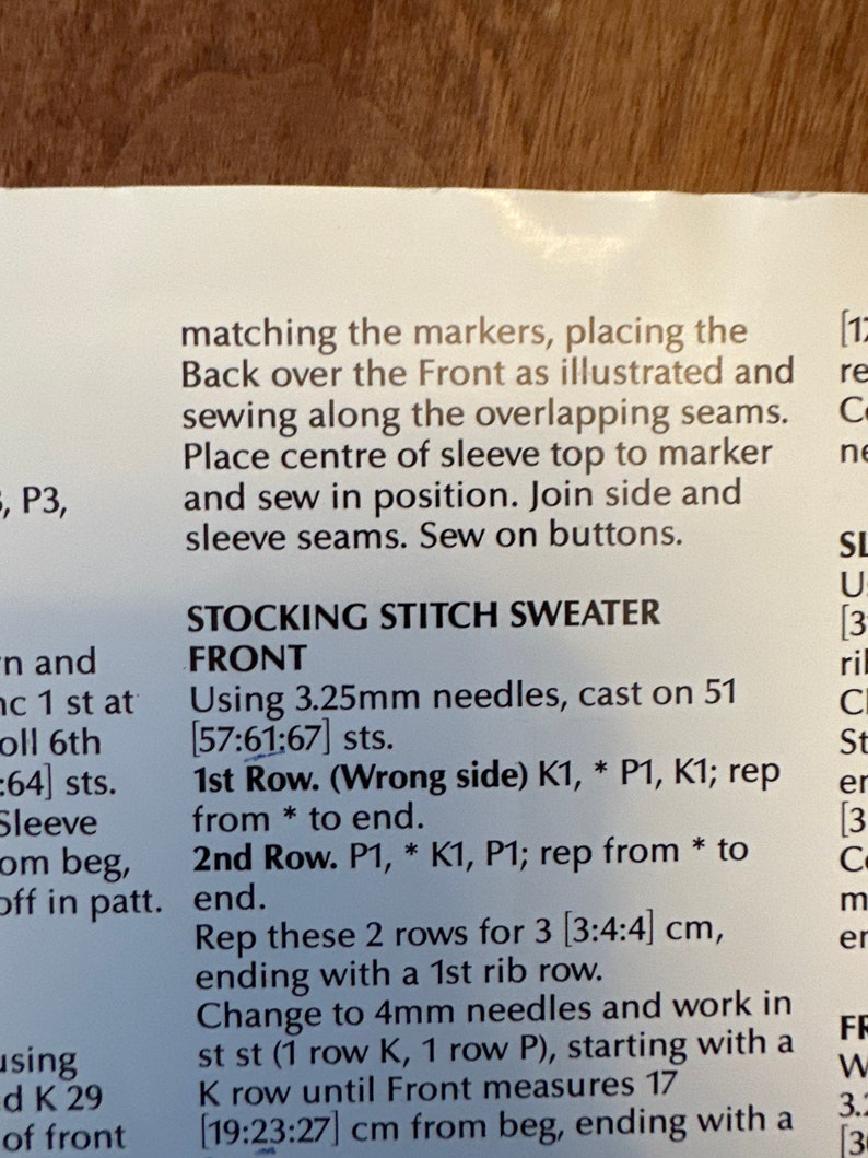 Knit Pattern Leaflet Hayfield Envelope Neck Sweater Knitting Pattern ...