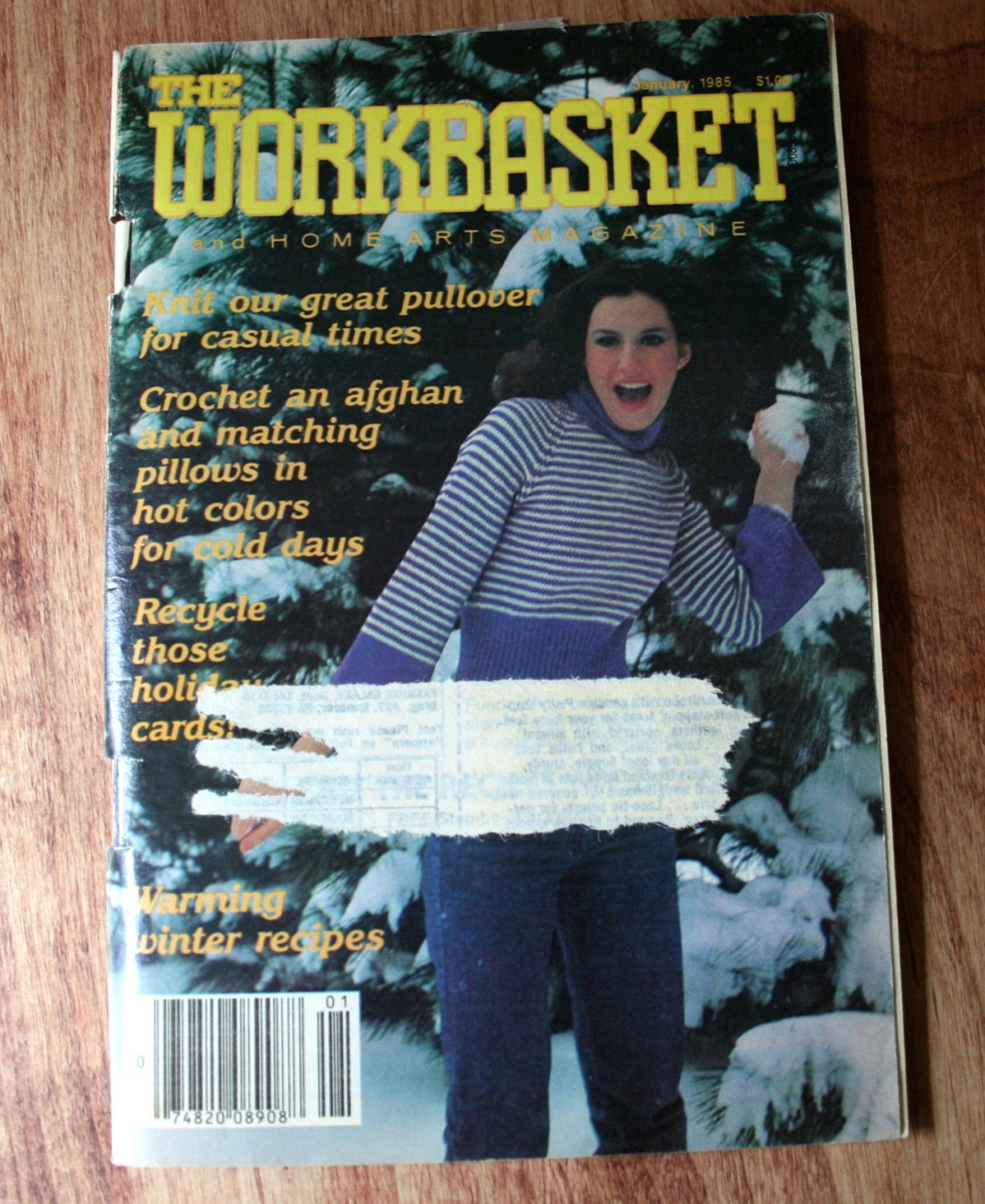 The Workbasket Magazine and Home Arts Magazine, January 1985 - Etsy