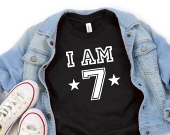 I Am 7 T Shirt - Etsy