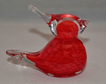 Red Glass Birds | Etsy