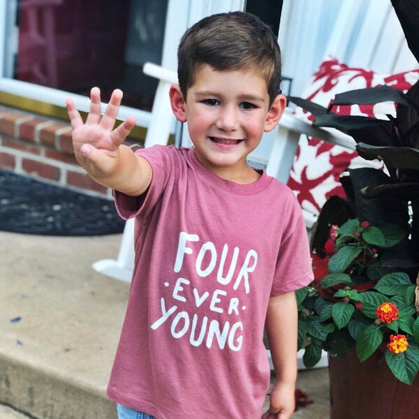 Four Year Old Shirt - Etsy