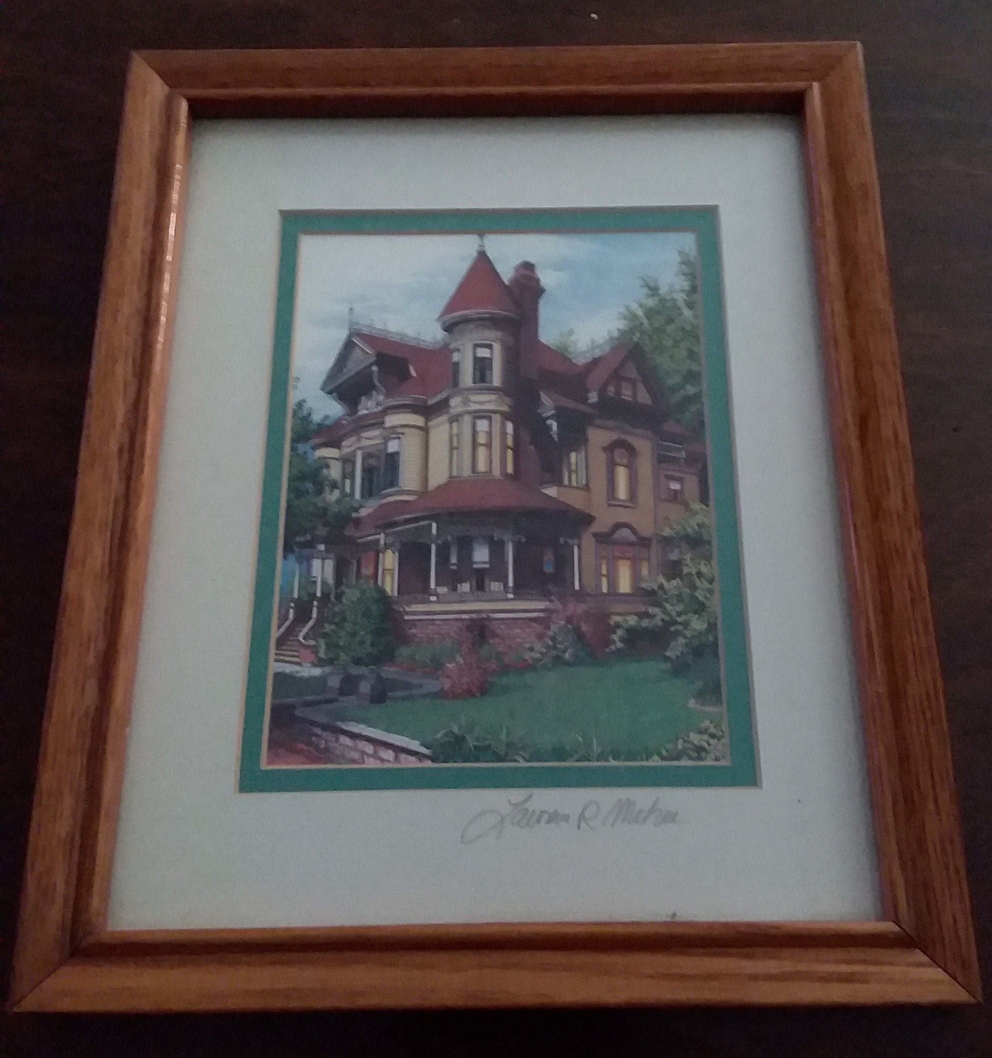 Art Print Queen Ann Victorian House by Lawrence R Mckee | Etsy