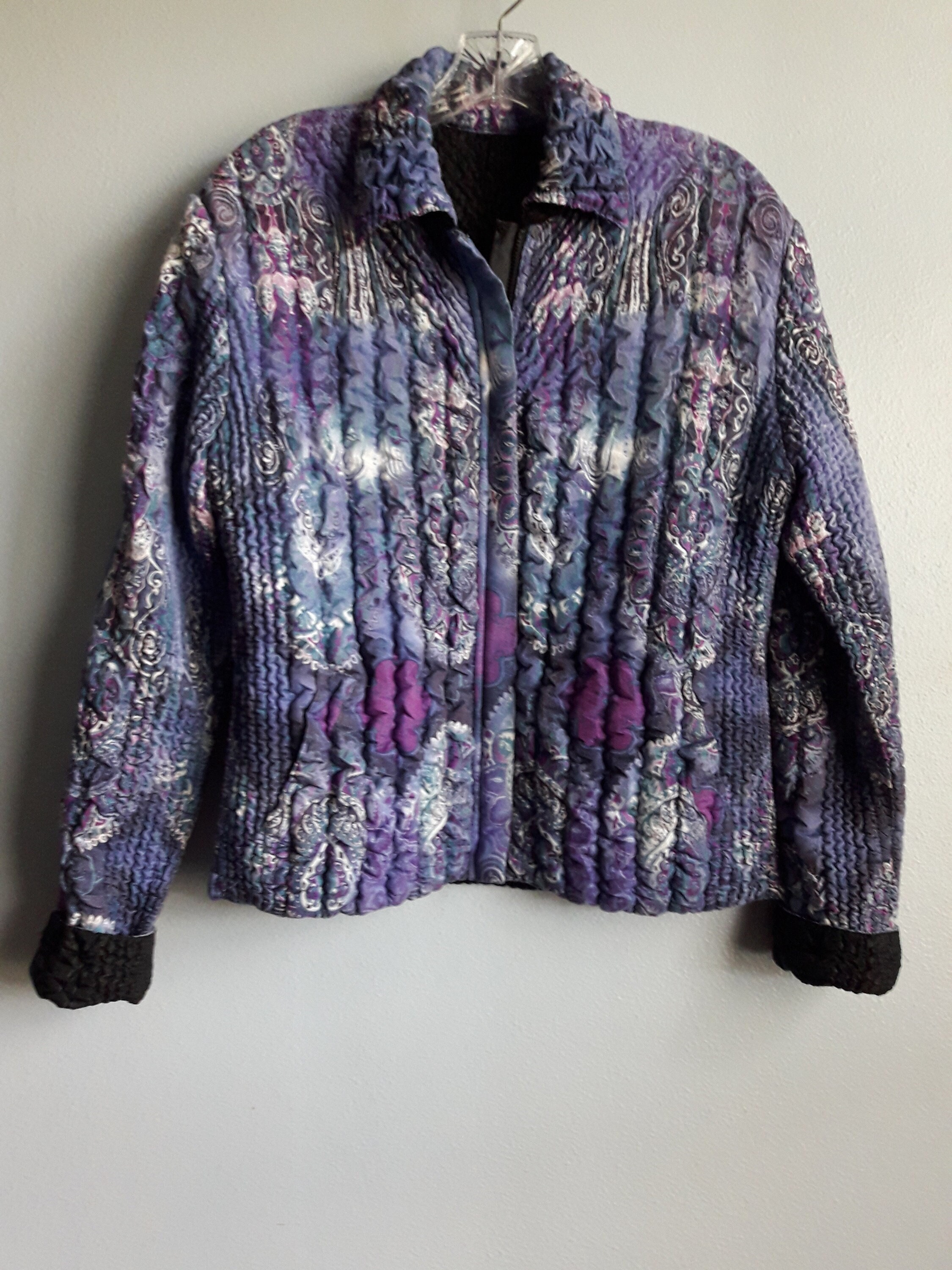 UBU Reversible Multi-color Cardigan Jacket Long Sleeve Full - Etsy