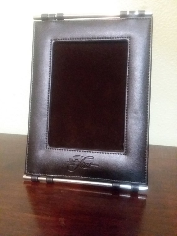 El Al First Leather Standing Photo Picture Frame Album Double | Etsy